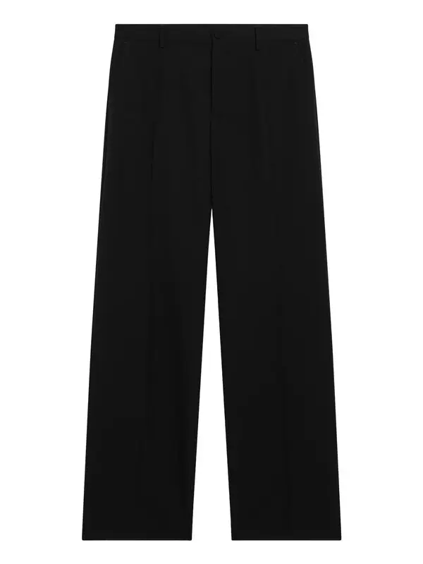 Dolce & Gabbana Tailored Virgin Wool Trousers - Black