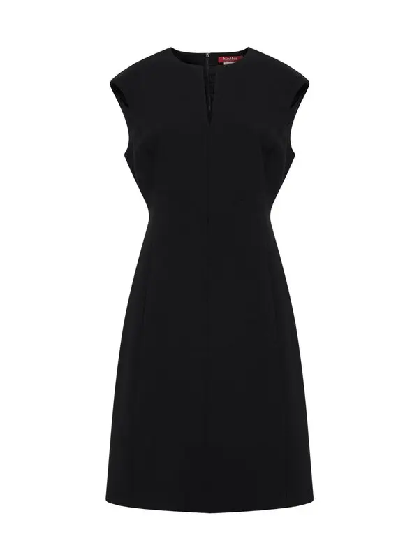 Max Mara Black Cady Princess-line Dress - Multicolor