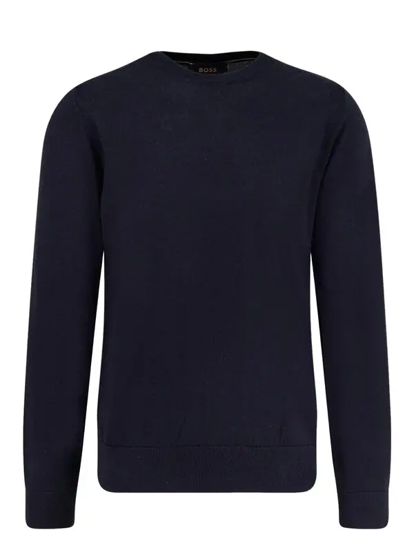 BOSS Wool, Silk, And Cashmere Crew Neck Sweater - Multicolor