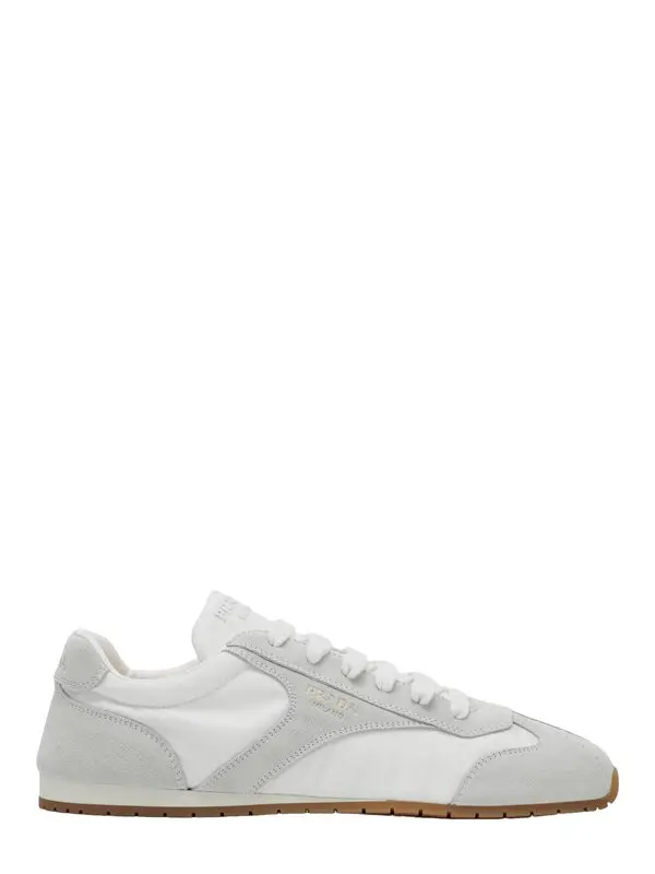 Prada Suede Insert Sneakers - White