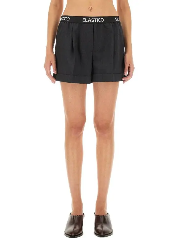 Moschino Wool Shorts - Gray
