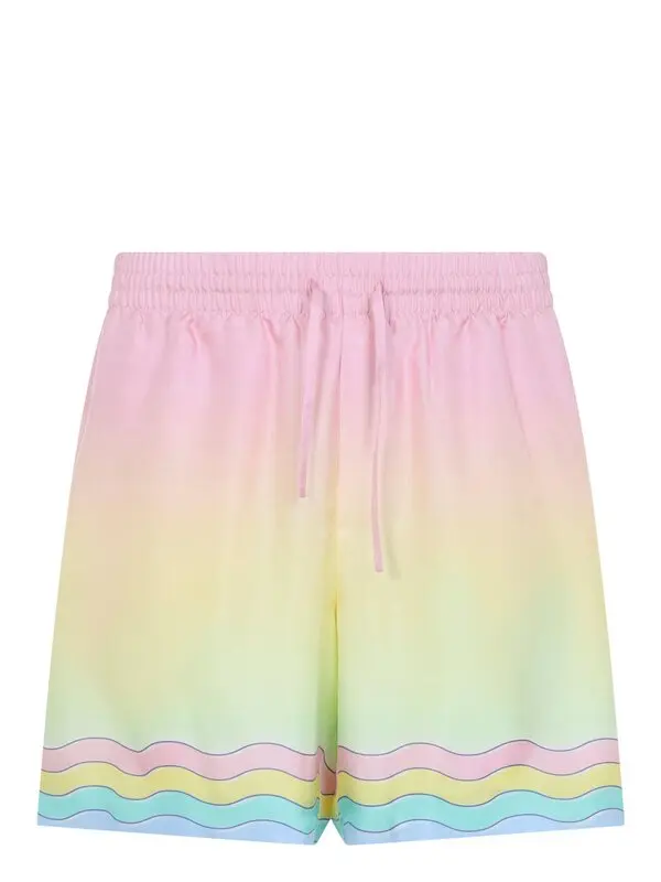 Casablanca For The Love Of Dance" Silk Shorts - Multicolor