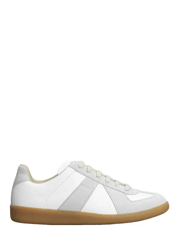 MAISON MARGIELA Replica Sneakers In Nappa And Split Leather - White