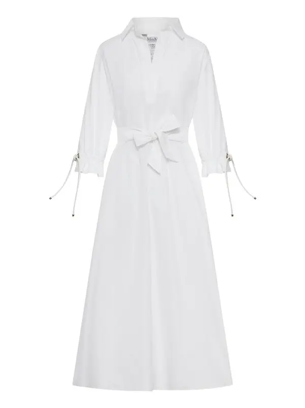 Max Mara Cotton Poplin Oversized Dress - Multicolor