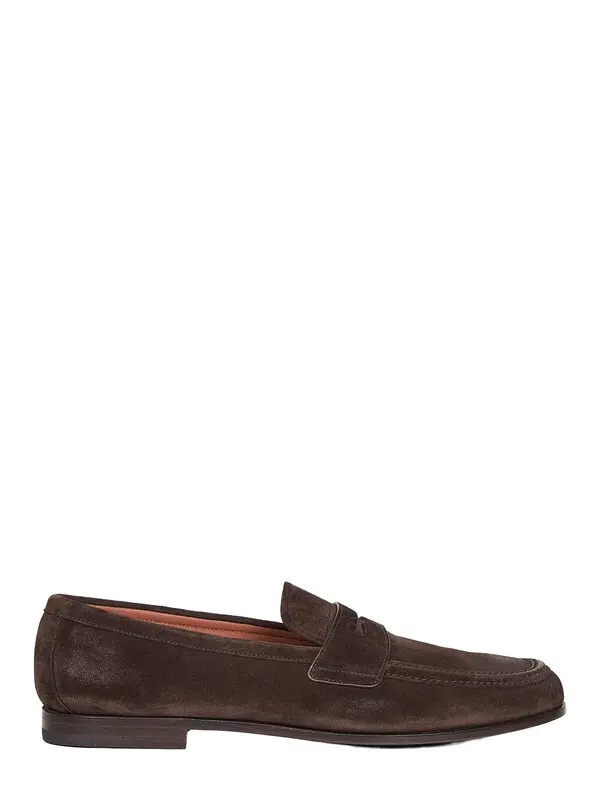 Church's Suede Calf Leather Penny Band Loafers - Multicolor