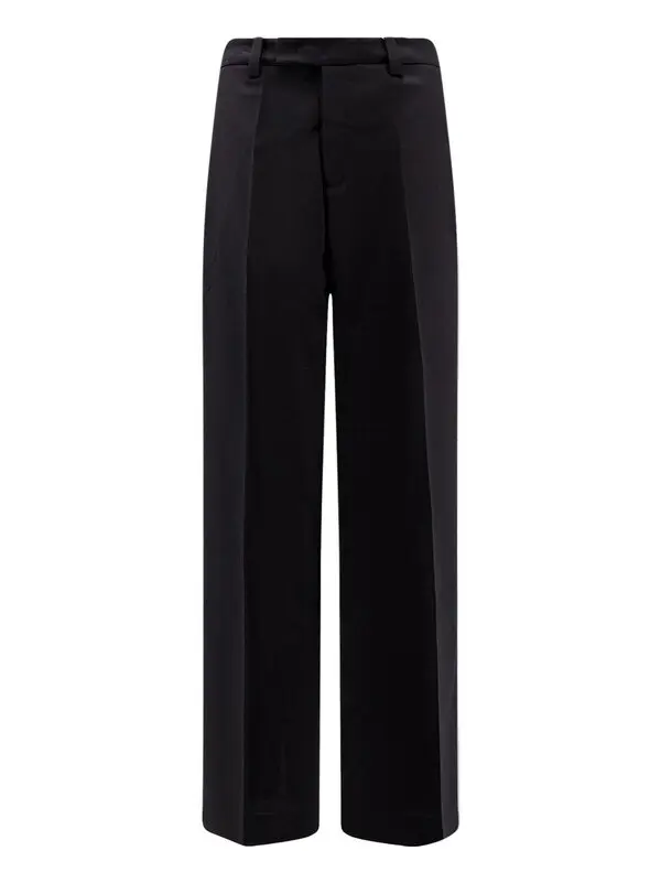 Axel Arigato Wool Blend Tailored Trousers With Back Logo Detail - Multicolor