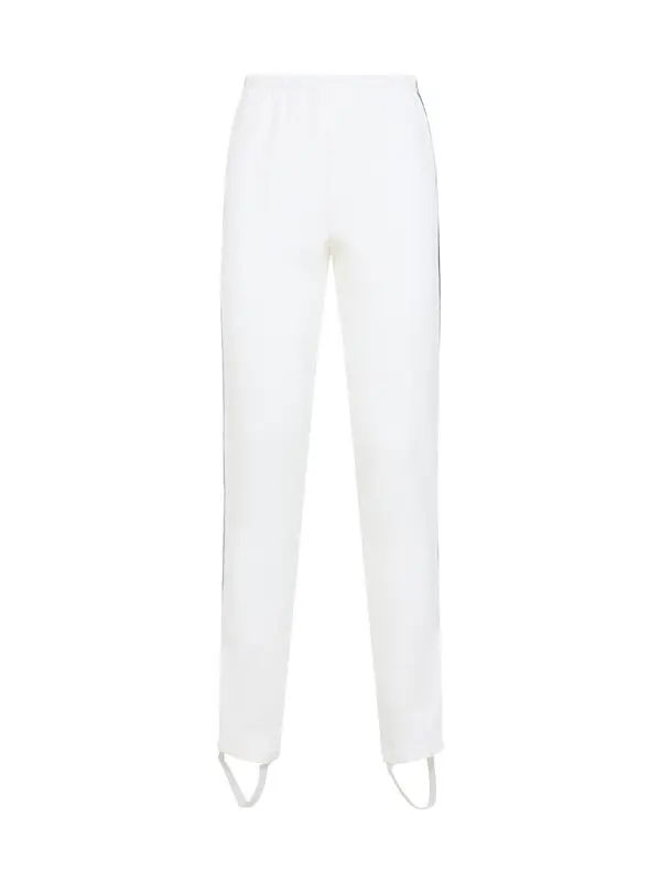Prada Polyester Paneled Pants - White