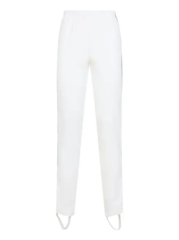 Prada Polyester Paneled Pants - White