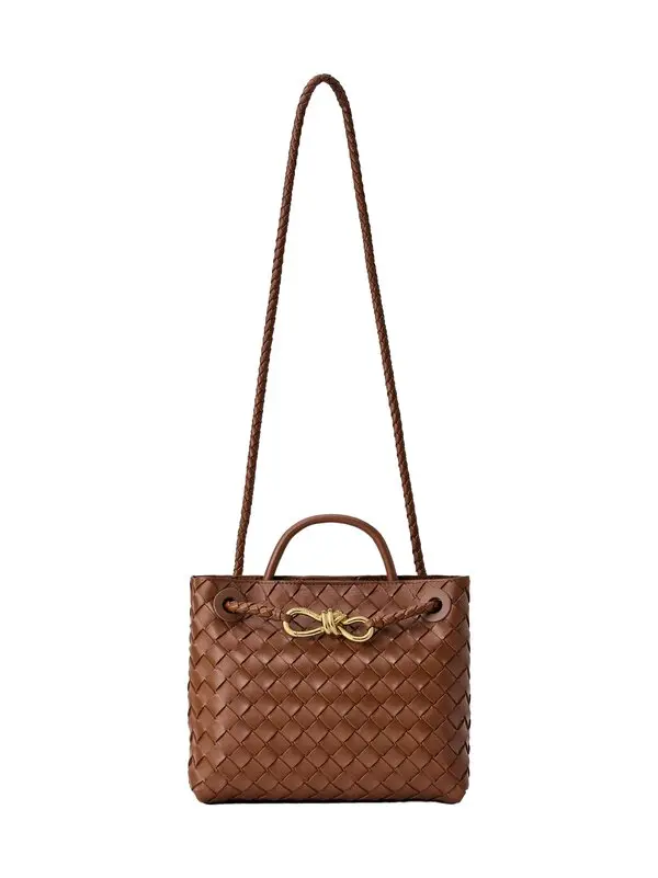 Bottega Veneta Small Andiamo Handbag - Brown