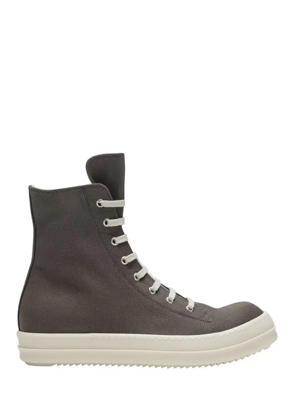 Rick Owens Canvas Temple Sneakers - Cream