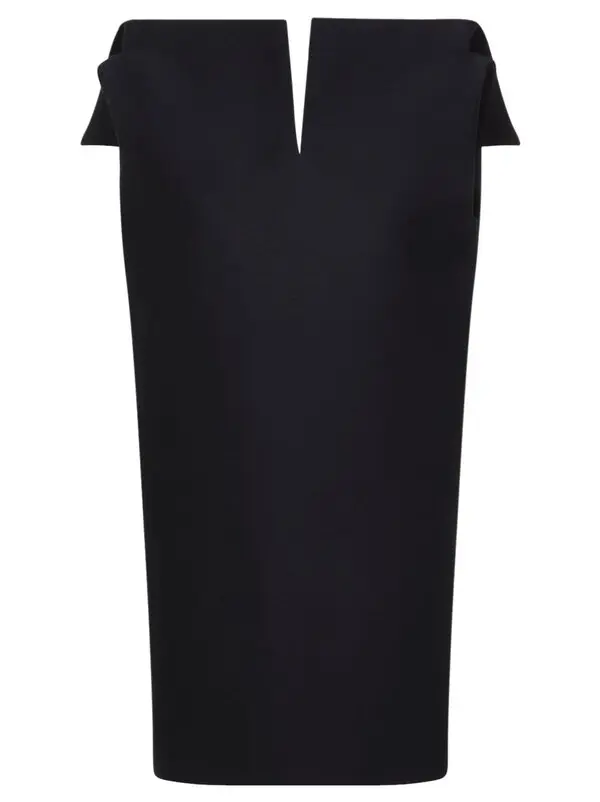 Balenciaga Wool Vareuse Dress - Black