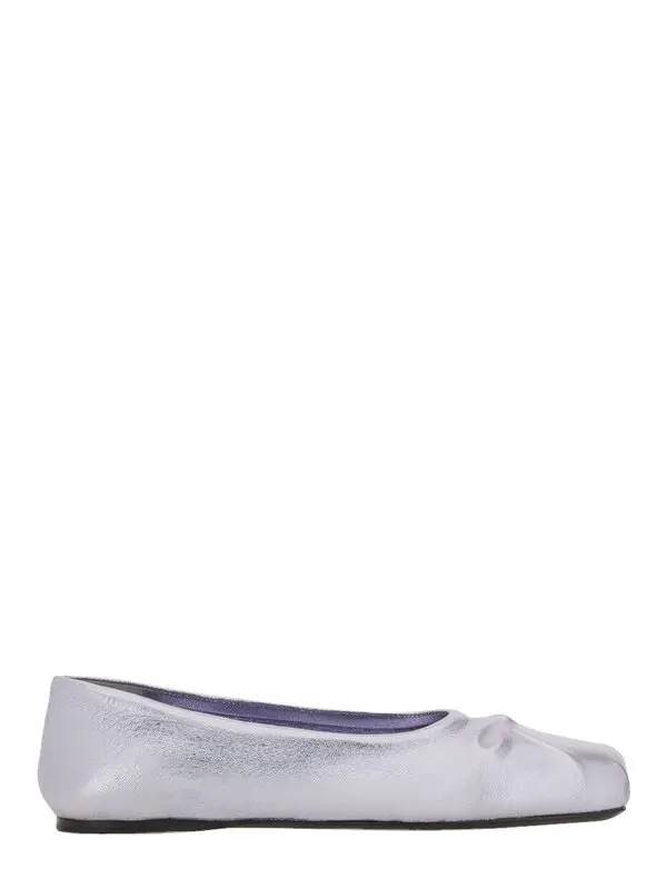 Marni Ballerina Flats With Little Bow Detail - Purple