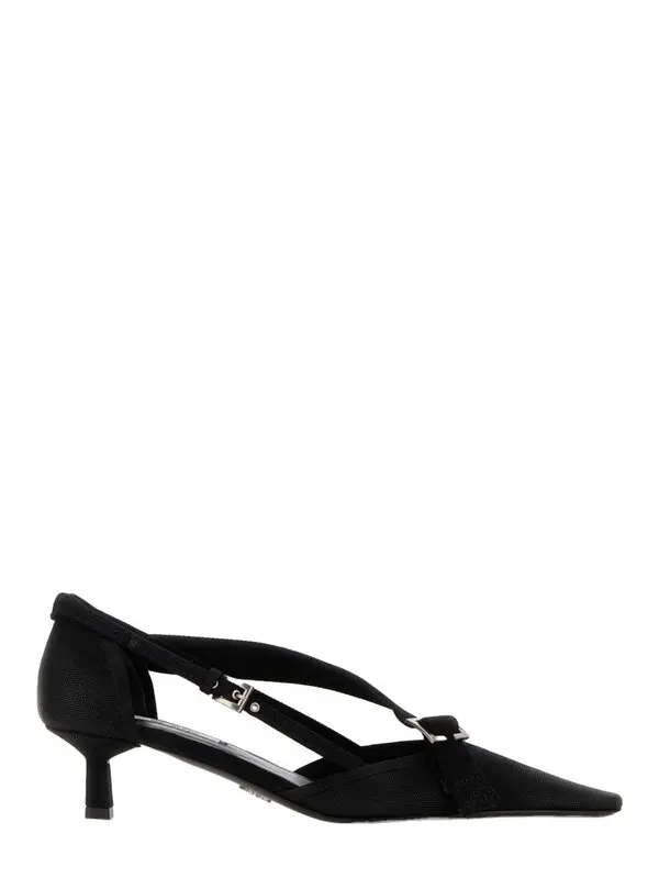 Prada Fabric Slingback Pumps - Black