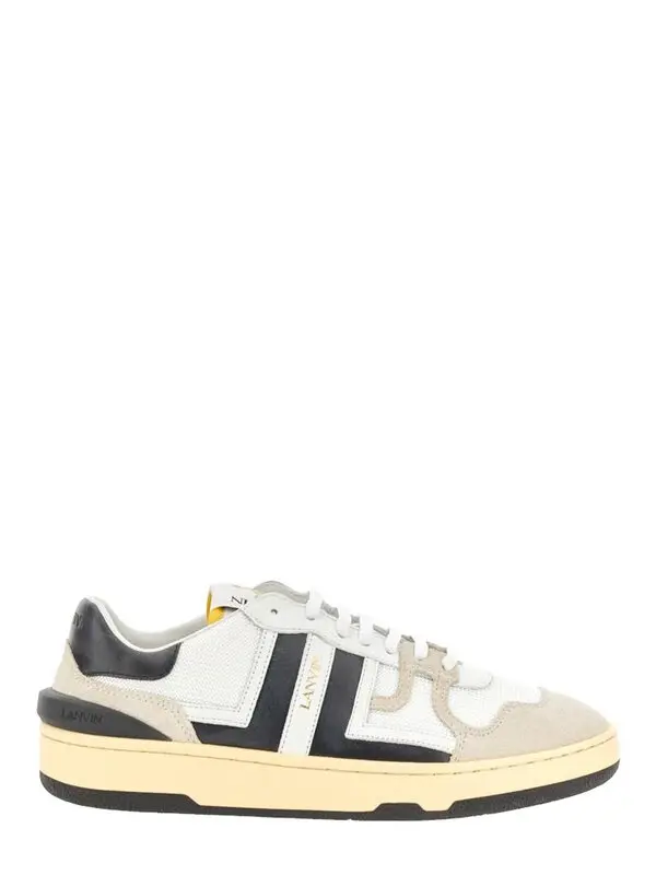 LANVIN Paneled Mesh, Suede, And Nappa Leather Sneakers - Multicolor