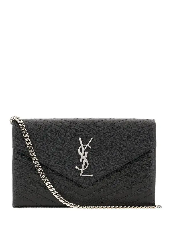 Saint Laurent Clutch With Chain - Multicolor