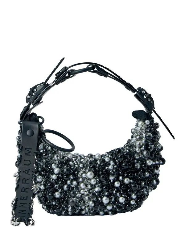 INNERRAUM Beaded Embellished Handbag - Black