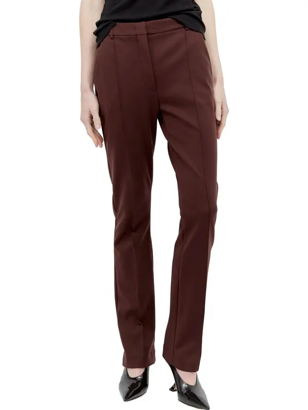 Sportmax Tailored Jersey Pants - Brown