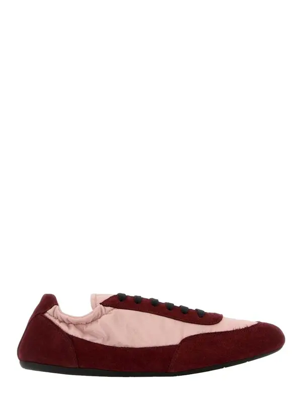 Prada Suede And Re-nylon Sneakers - Pink