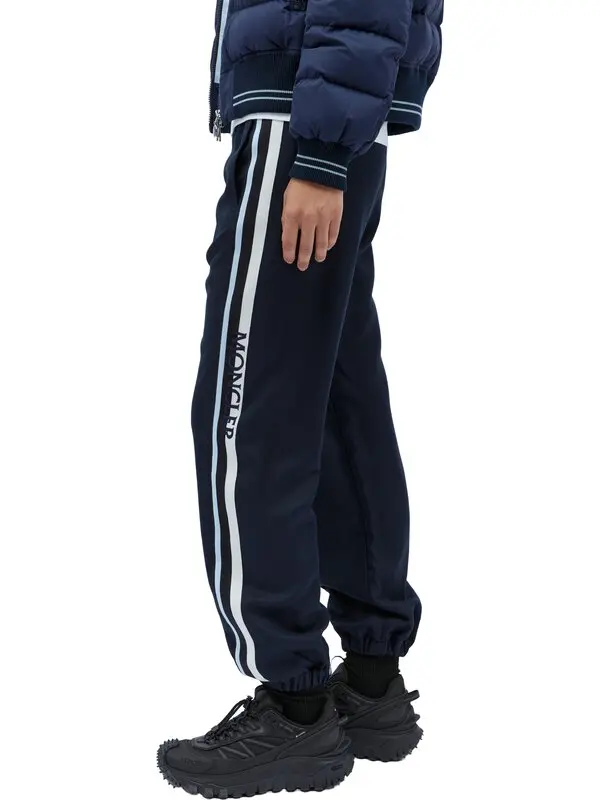 Moncler Logo Embroidered Track Pants - Black