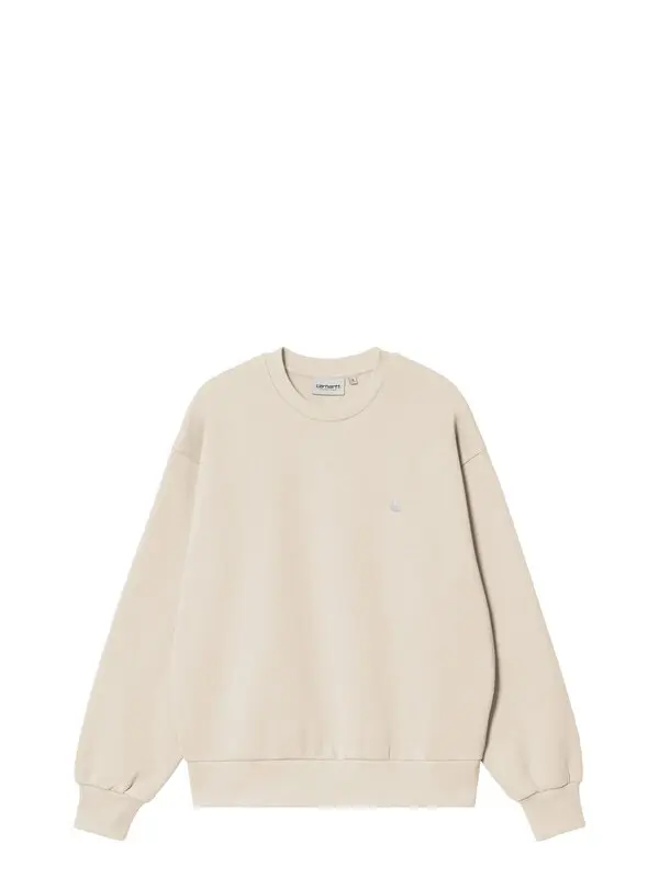 Carhartt Work In Progress Crewneck Sweatshirt With Logo Embroidery - White