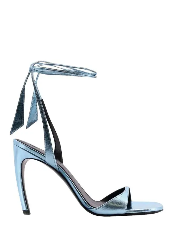 Attico Ora Satin Sandals - Blue