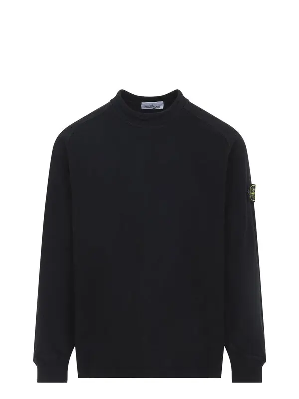 Stone Island Cotton Sweatshirt - Black