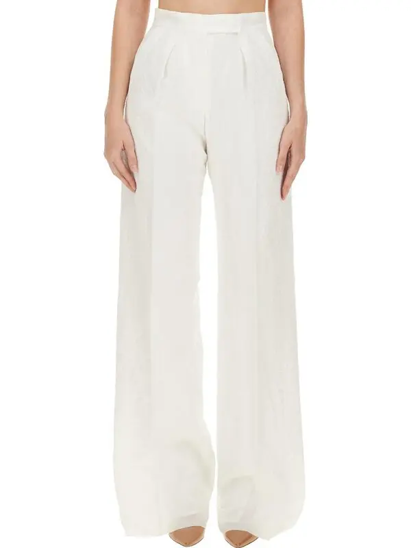 Max Mara Larynx Wide Leg Pants - White
