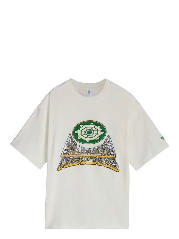 ADIDAS ORIGINALS X BRAIN DEAD Core T-shirt With Logo Print - White