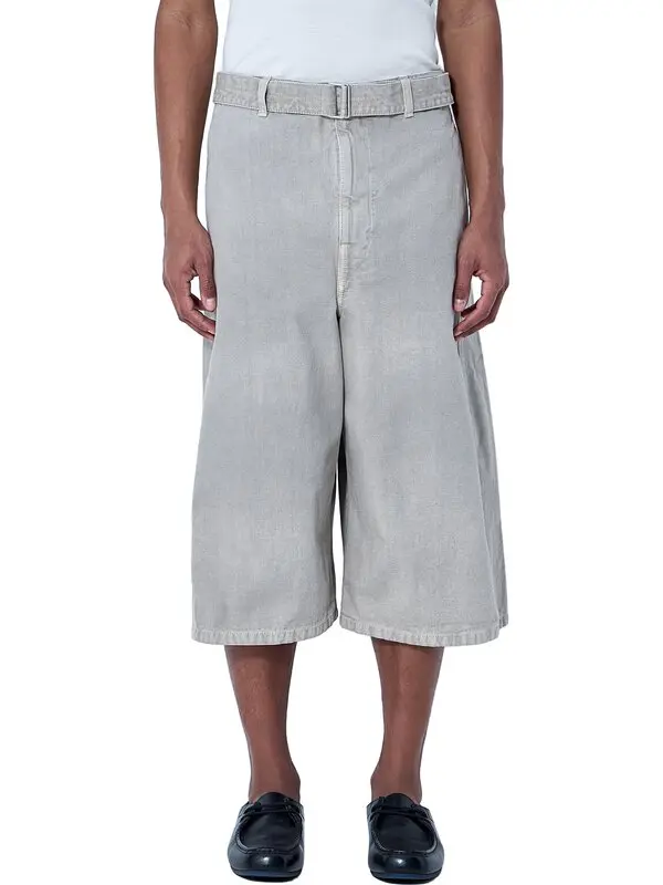 LEMAIRE Lemiare Wide-leg Denim Culottes - Cream