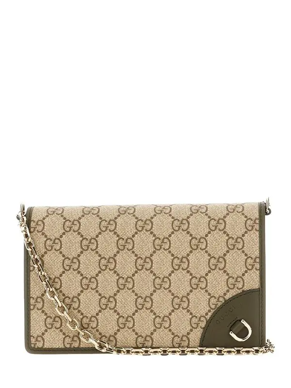 Gucci Monogram Chain Wallet - Multicolor