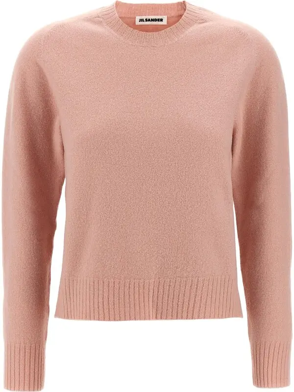 JIL SANDER Wool Crew Neck Sweater - Pink