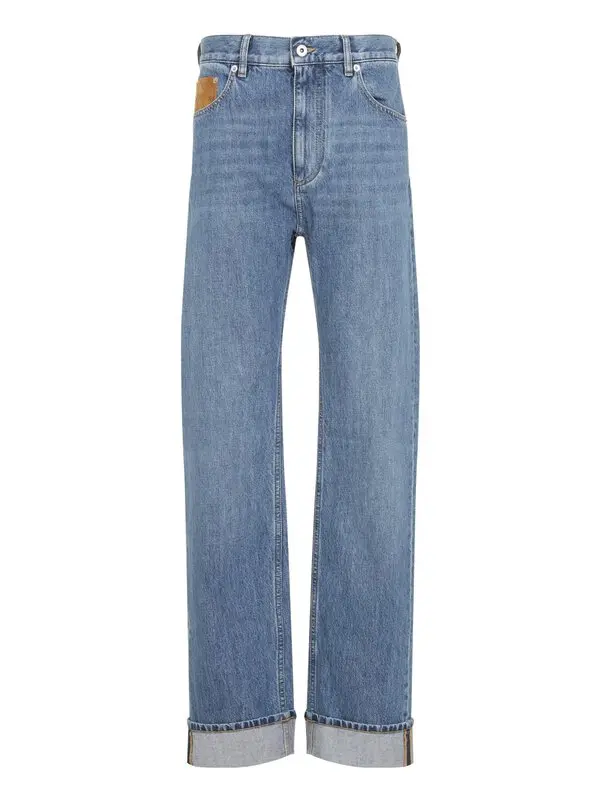 Bottega Veneta Cotton Denim Jeans - Blue