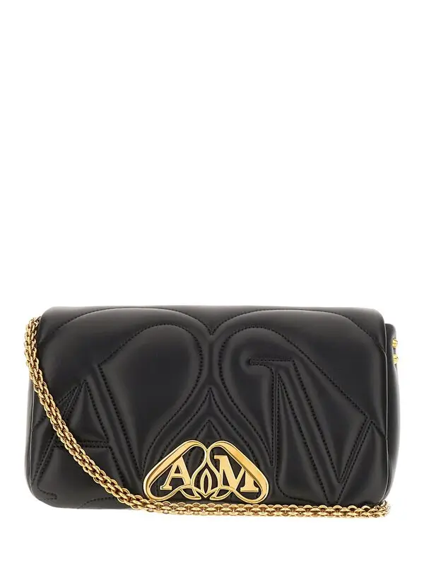 Alexander McQueen Quilted Logo Crossbody Bag - Multicolor