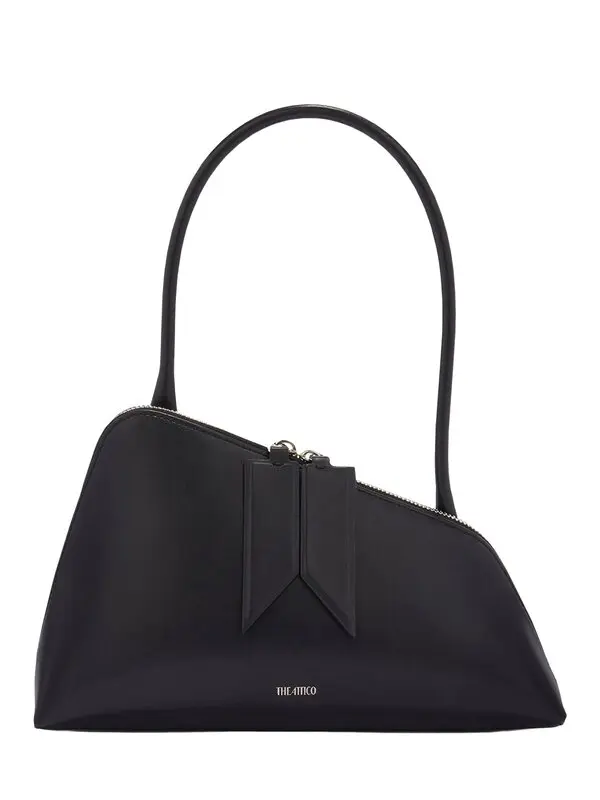 Attico Sunrise Bag In Leather - Black