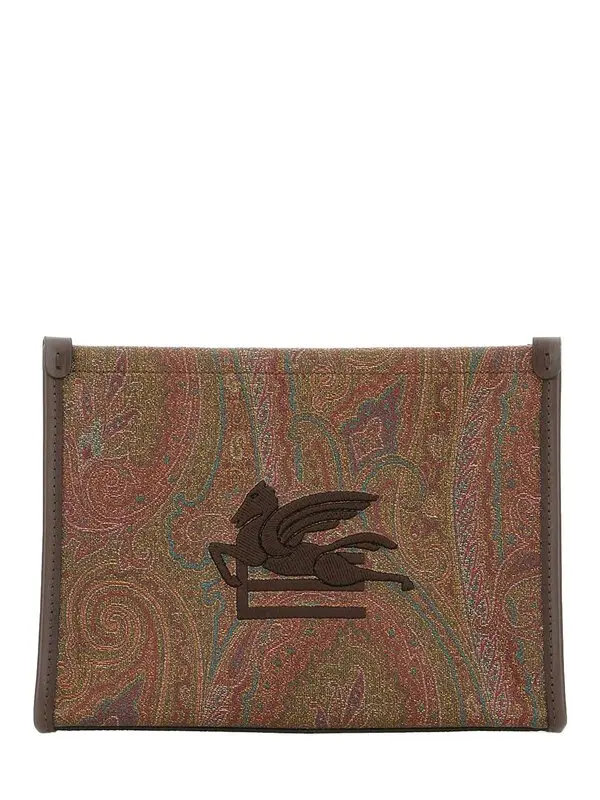 Etro Paisley Print Pegasus Clutch - Multicolor