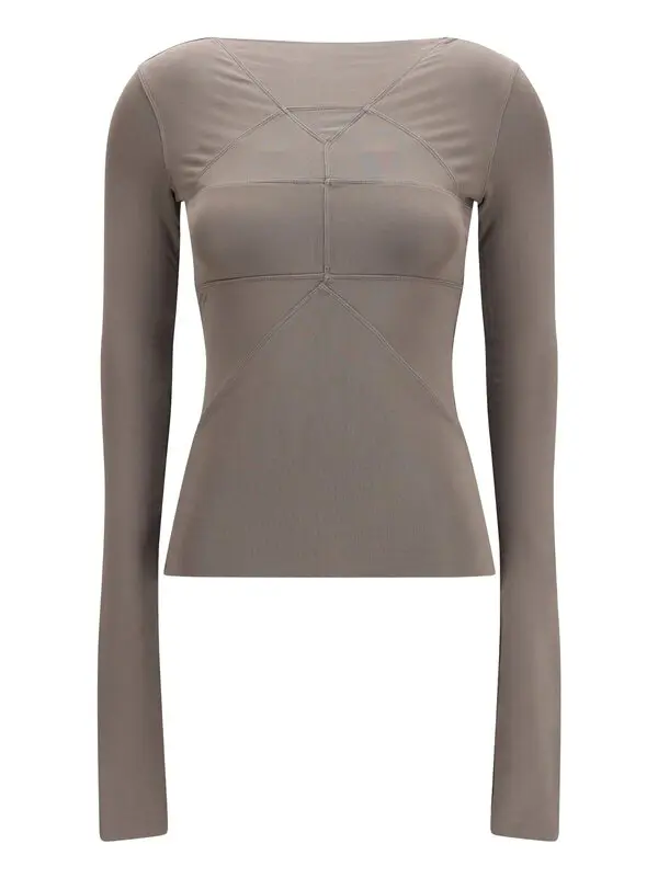 Rick Owens Temple Fitted Top - Gray