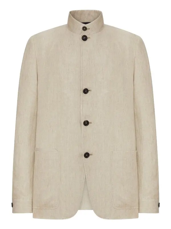Zegna Oasi Lino Chore Jacket - Cream