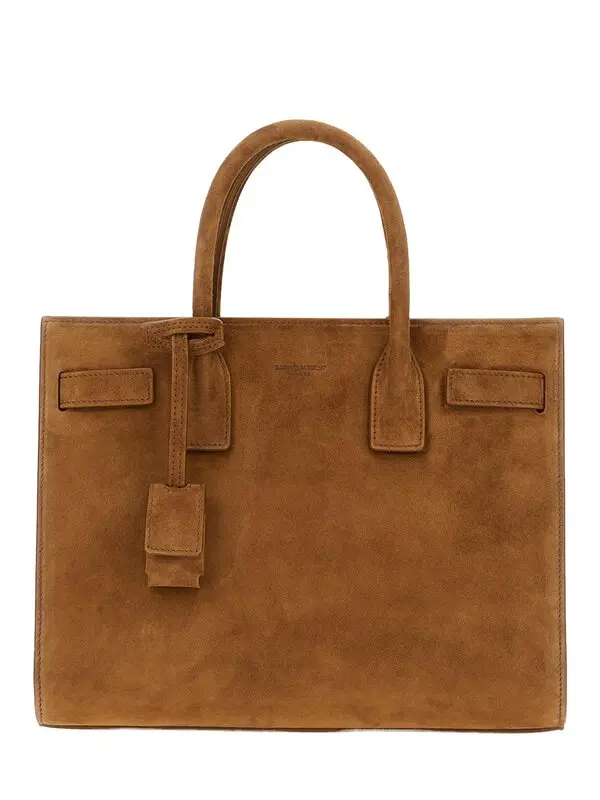 Saint Laurent Suede Top Handle Bag - Multicolor