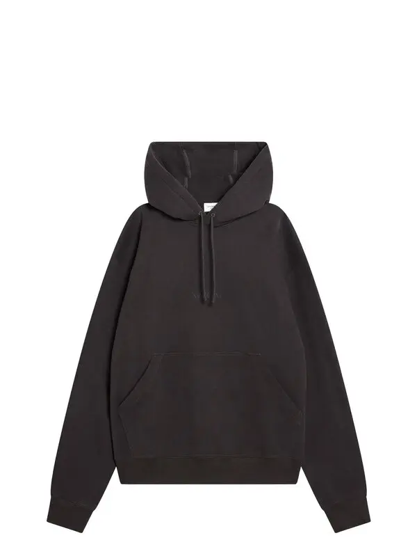Saint Laurent Cotton Hoodie With Logo Embroidery - Gray