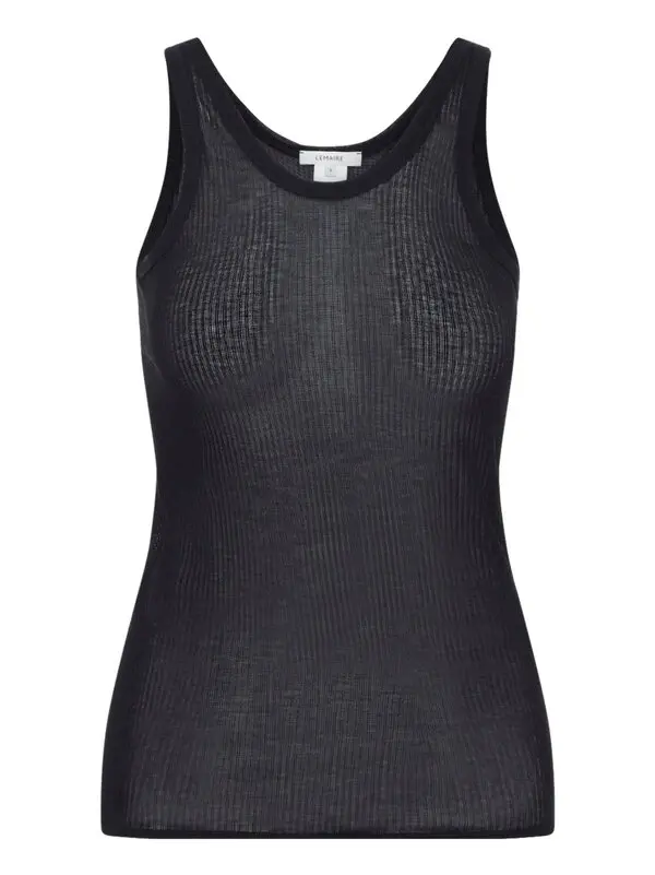 LEMAIRE Ribbed Seamless Tank Top - Blue