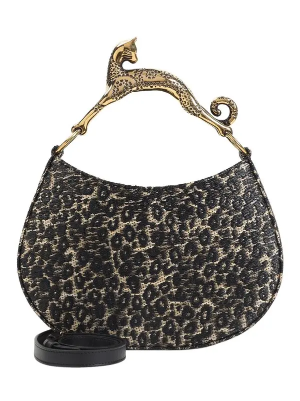 LANVIN Cat Handle Hobo Bag - Black