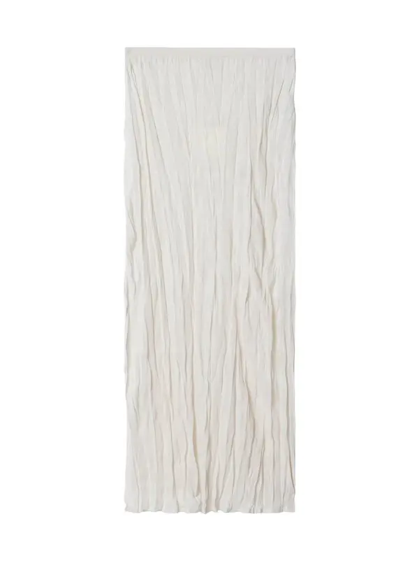 TOTEME Light Apricot Crinkled Knit Skirt - Orange