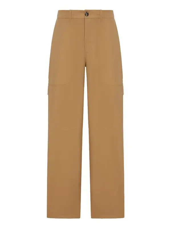 Loewe Cargo Trousers In Beige - Cream