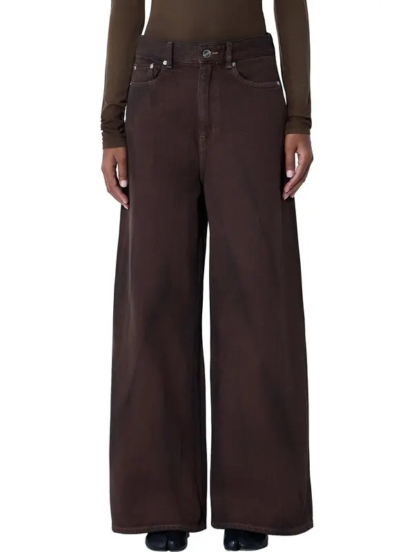 GANNI Five-pocket Straight-leg Jeans - Brown