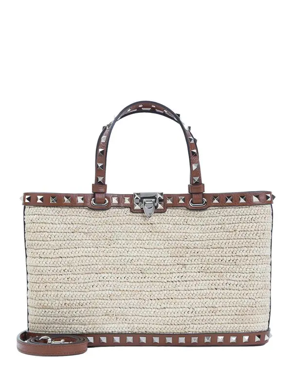 Valentino Garavani Small Raffia Tote Bag - Multicolor