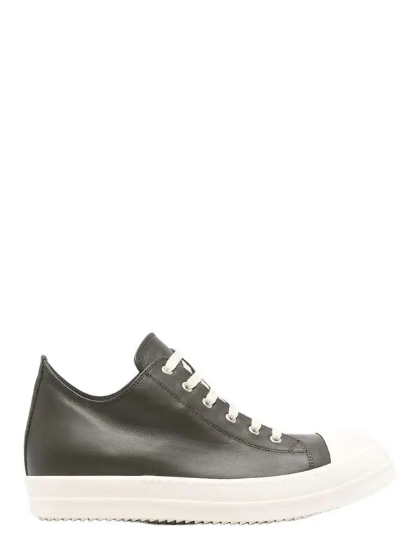 Rick Owens Dunkelgrau" Low-top Lace-up Sneakers - Green