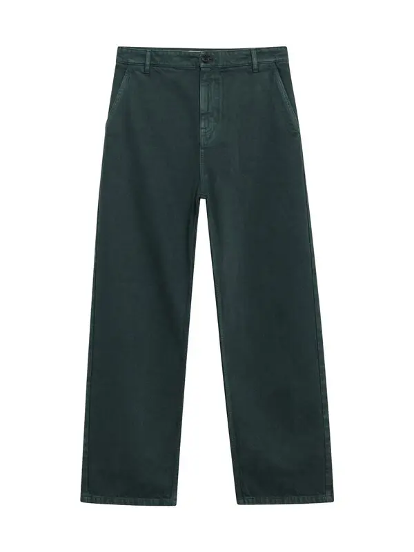 Miu Miu Bottle Gabardine Trousers - Green