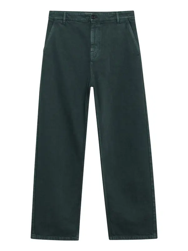 Miu Miu Bottle Gabardine Trousers - Green