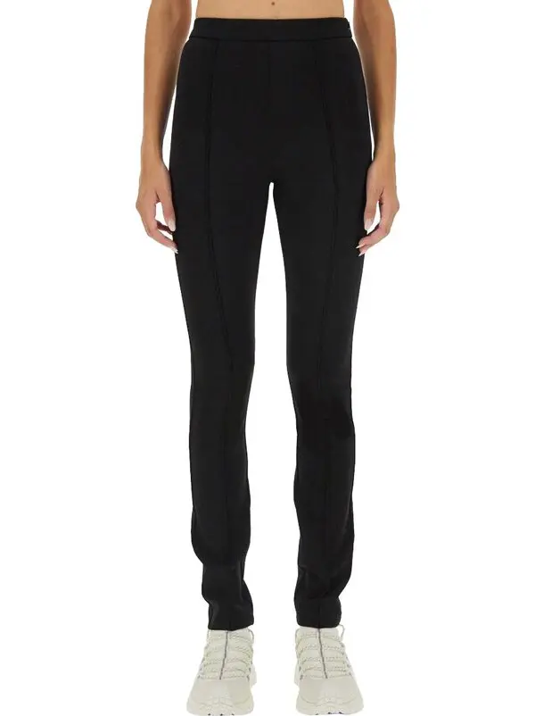 Moncler Slim Fit Logo Pants - Black