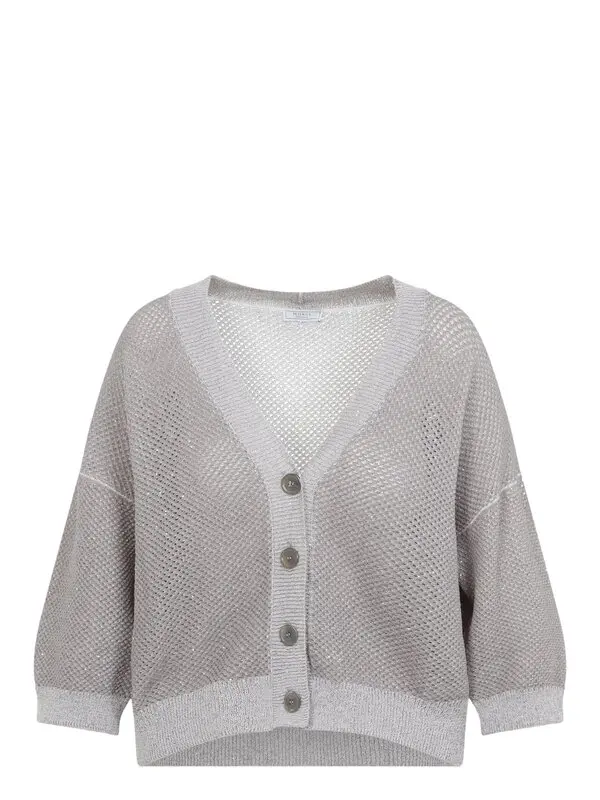 Peserico V-neck Knit Cardigan - Multicolor